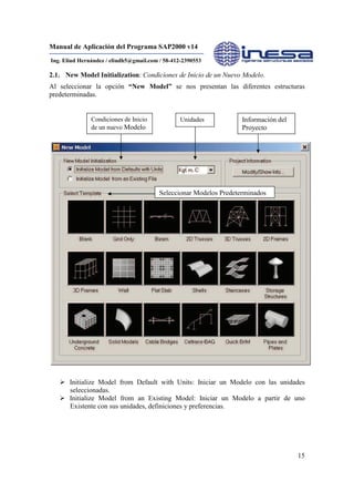 Manual de sap2000 v14 marzo 2010 (parte a) | PDF