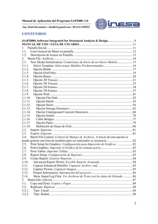 Manual de sap2000 v14 marzo 2010 (parte a) | PDF