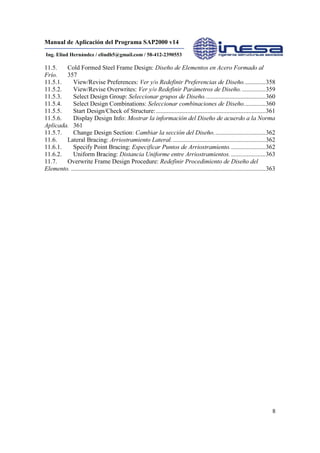 Manual de sap2000 v14 marzo 2010 (parte a) | PDF