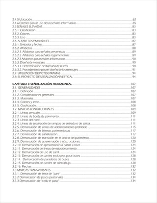 Manual de señalización vial indice y-presentacion | PDF
