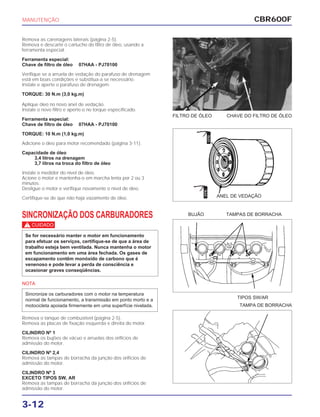 Manual de serviço cbr600 f(1) (~1997) manutenc | PDF