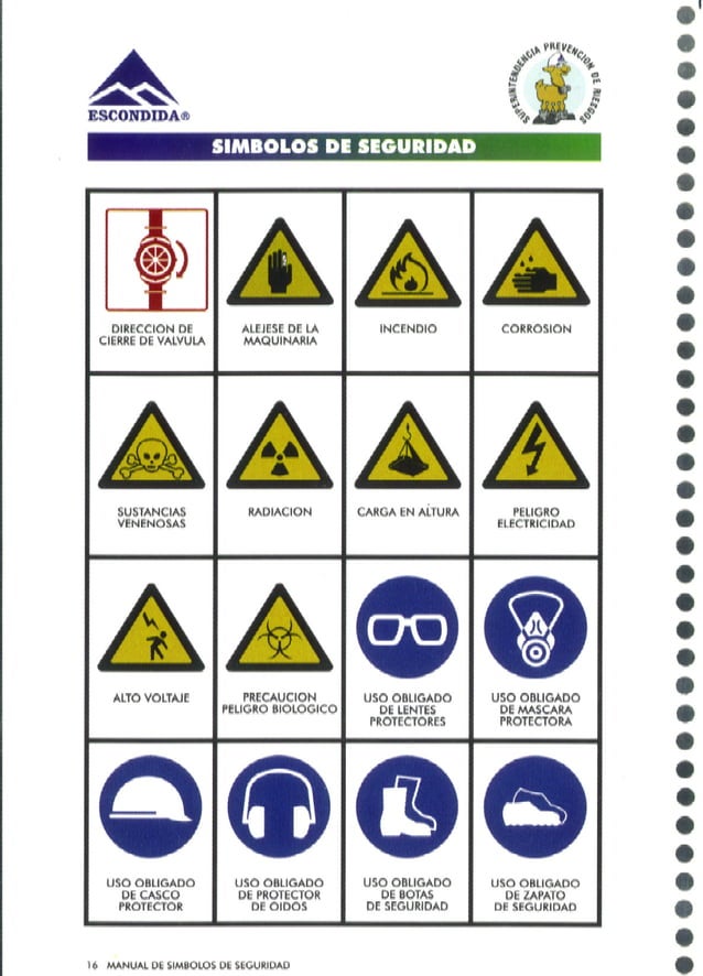 Manual de simbolos de seguridad y codigo colores | PDF