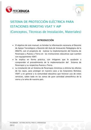 Manual de sistema de proteccion electrica pararayos | PDF