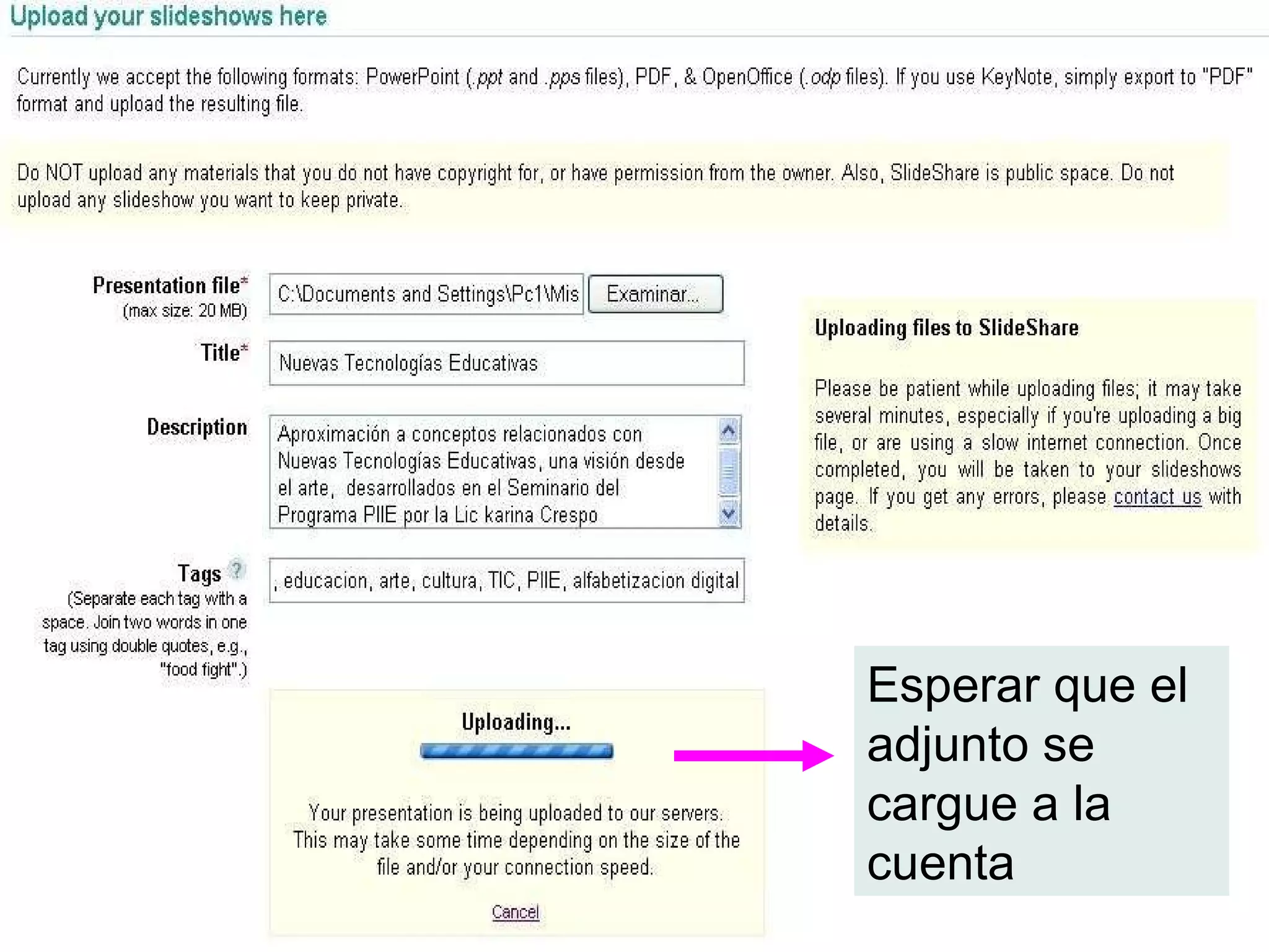 Manual de slideshare | PPT