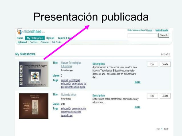 Manual de slideshare | PPT