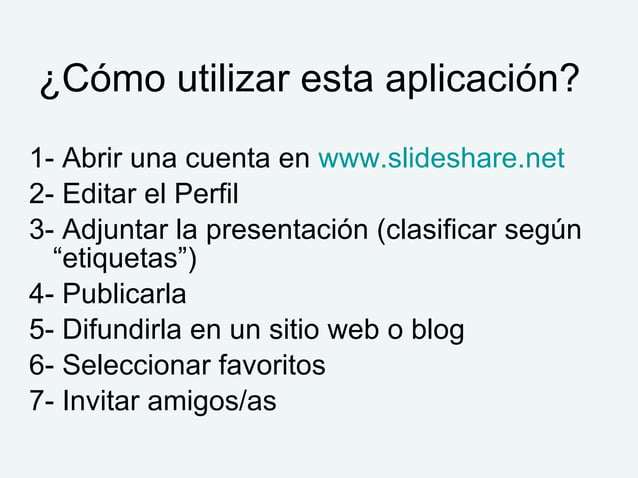 Manual de slideshare | PPT