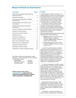 Manual de soda caustica | PDF