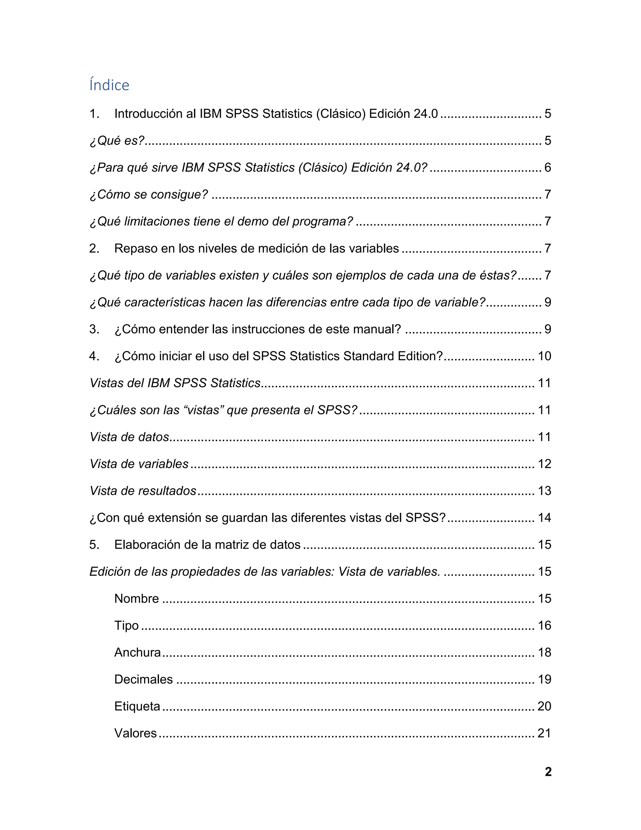 Manual de SPSS. Software Estadístico. IBM | PDF