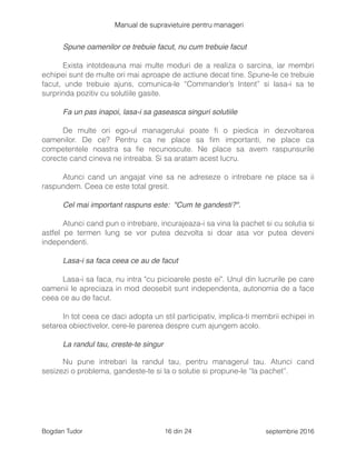 Manual de Supravietuire pentru Manageri | PDF