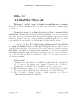 Manual de Supravietuire pentru Manageri | PDF