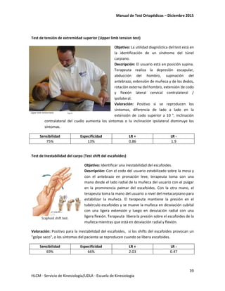 Manual de test ortopédicos hlcm-udla 2015 | PDF