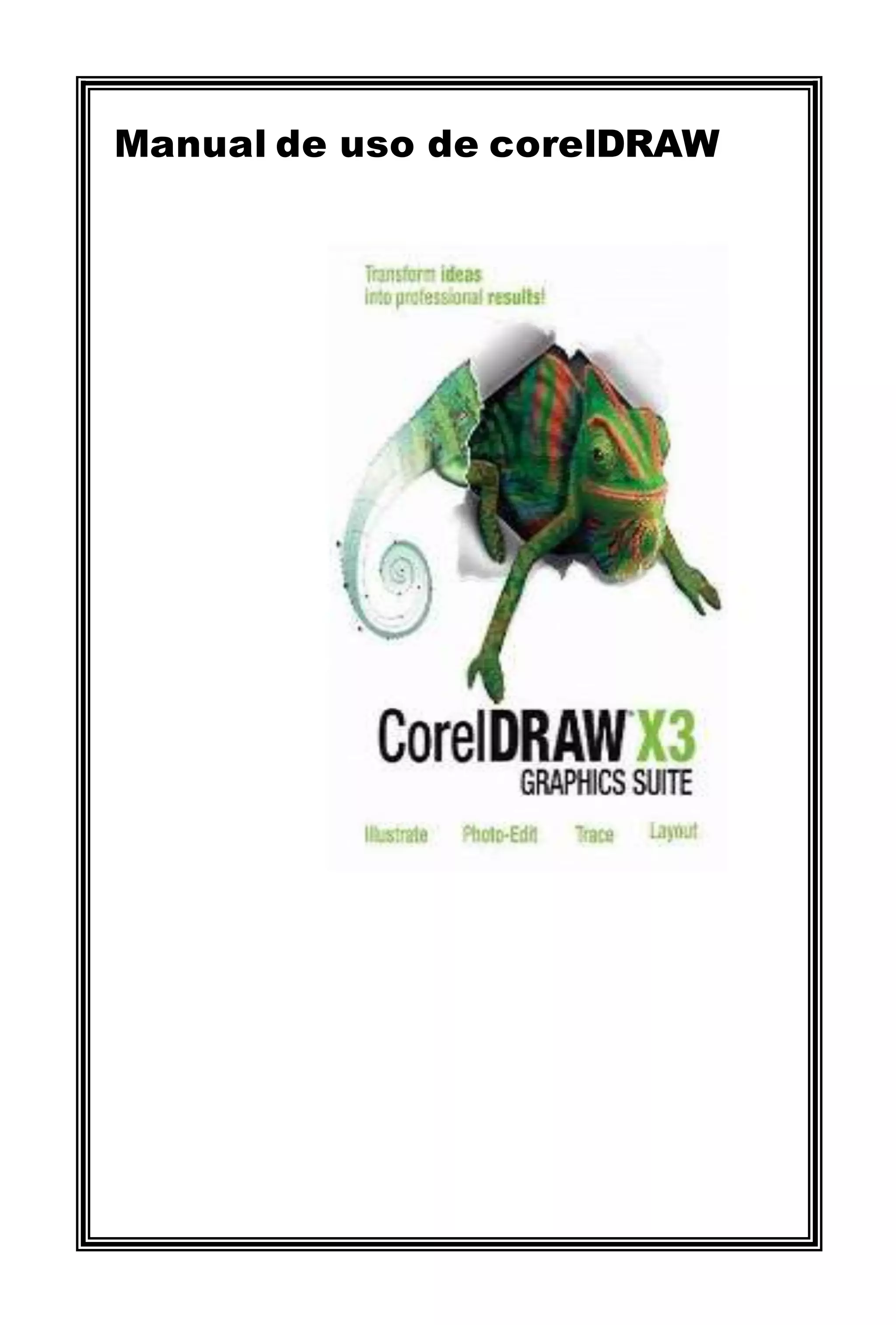 Manual de uso de corel draw | PDF