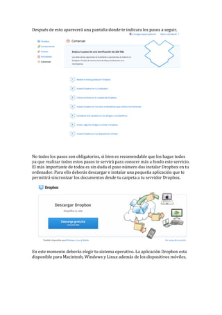 Manual de uso de dropbox | PDF