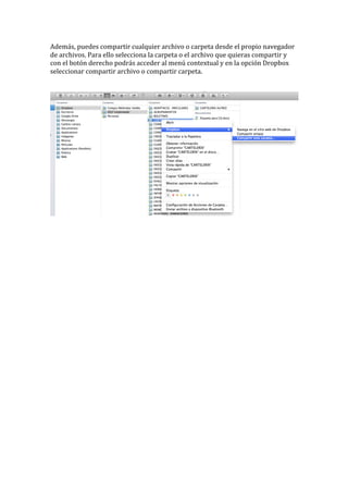 Manual de uso de dropbox | PDF