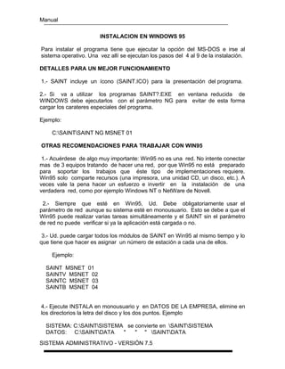Manual de uso saint administrativo | DOC