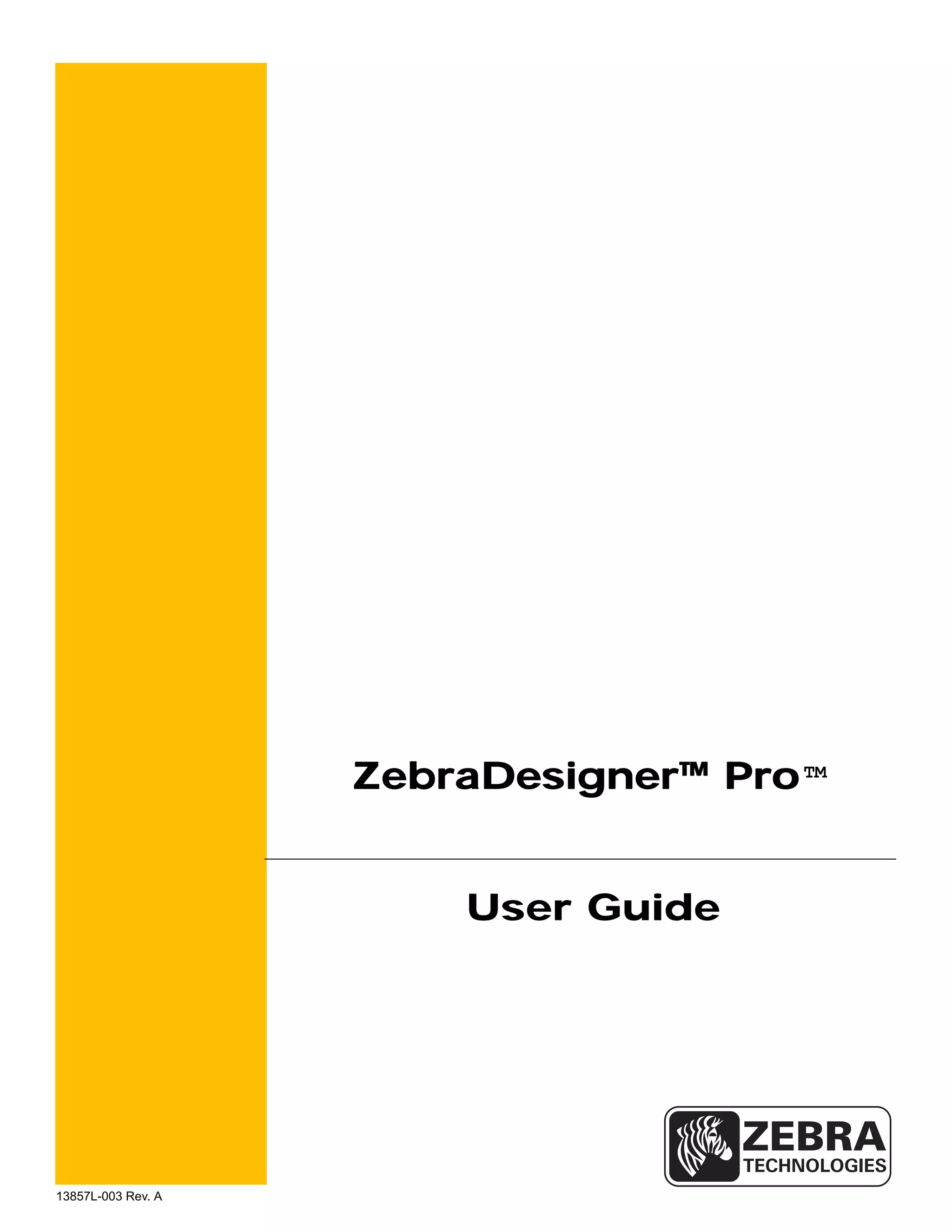 Zebra Designer PRO - Manual do Software | PDF | Desktop Publishing ...
