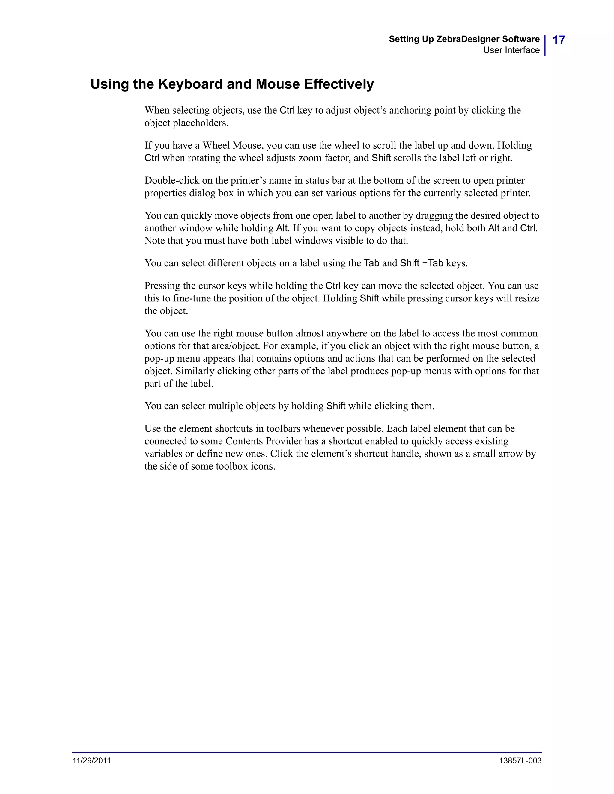 Zebra Designer PRO - Manual do Software | PDF