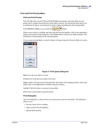 Zebra Designer PRO - Manual do Software | PDF