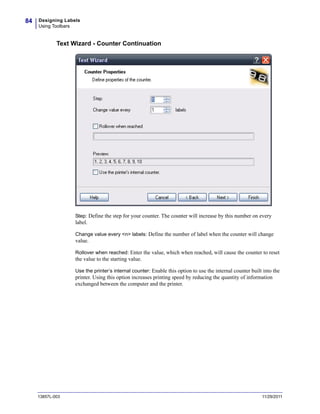Zebra Designer PRO - Manual do Software | PDF