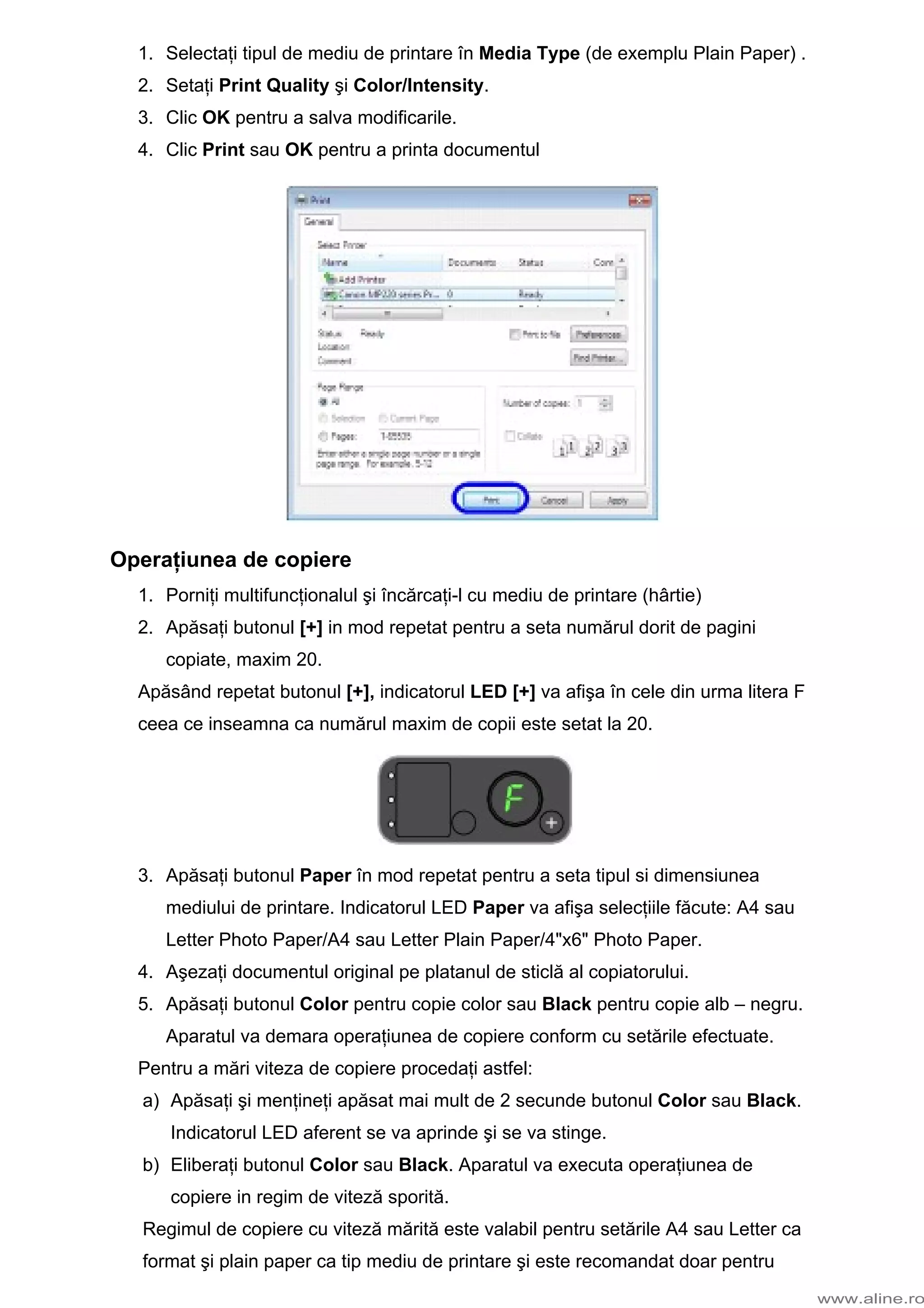 Manual de utilizare canon mp210 | PDF