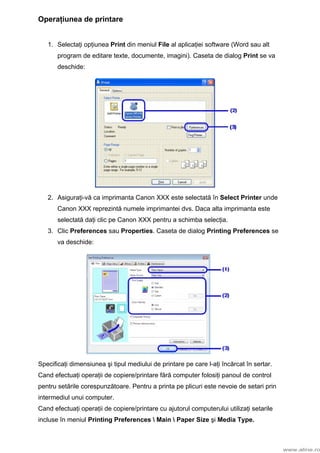 Manual de utilizare canon mp210 | PDF