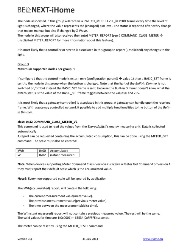 Manual dimmer benext us | PDF