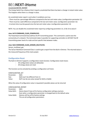 Manual dimmer benext us | PDF