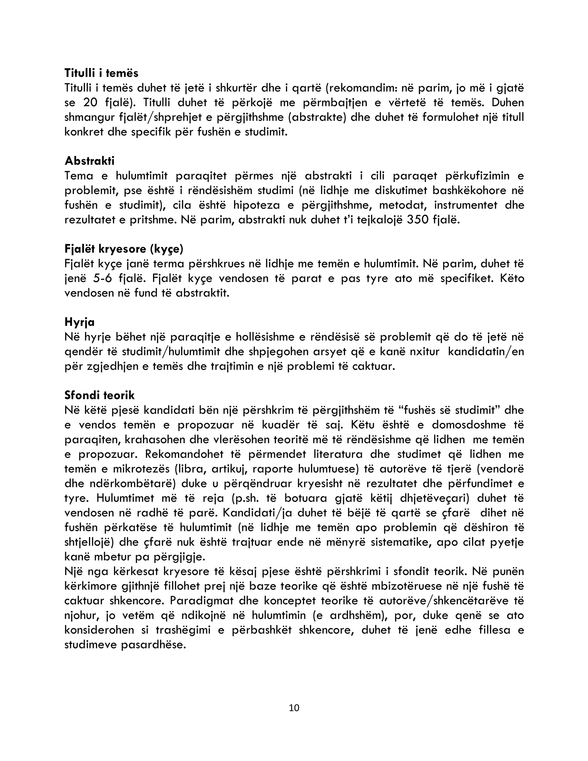 MANUAL PËR PUNIMIN E DIPLOMËS MASTER | PDF