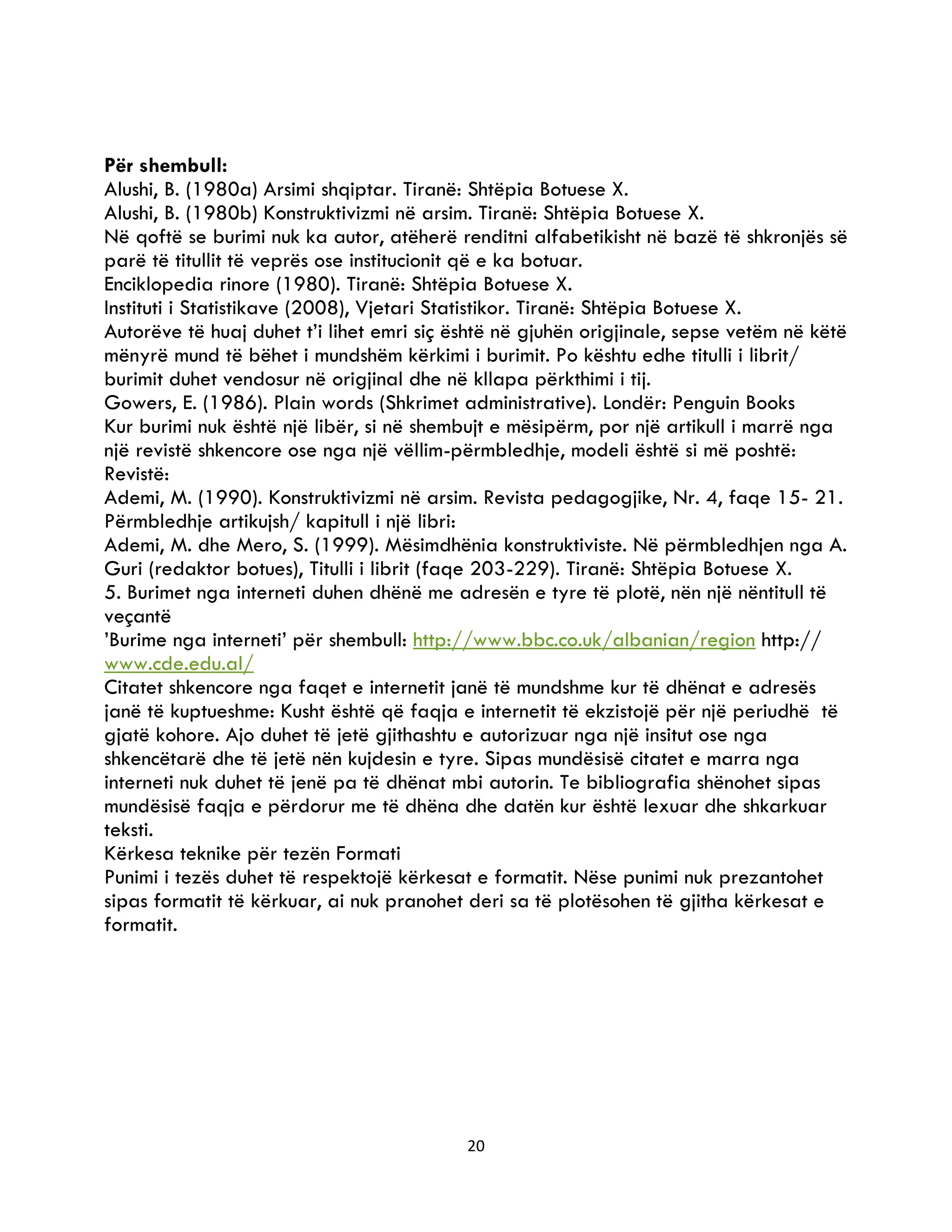 MANUAL PËR PUNIMIN E DIPLOMËS MASTER | PDF