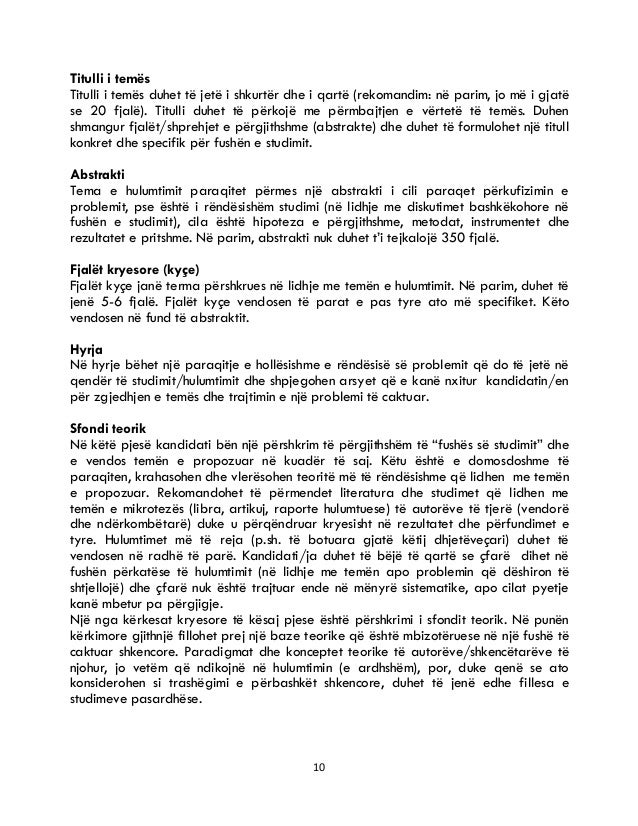 MANUAL PËR PUNIMIN E DIPLOMËS MASTER