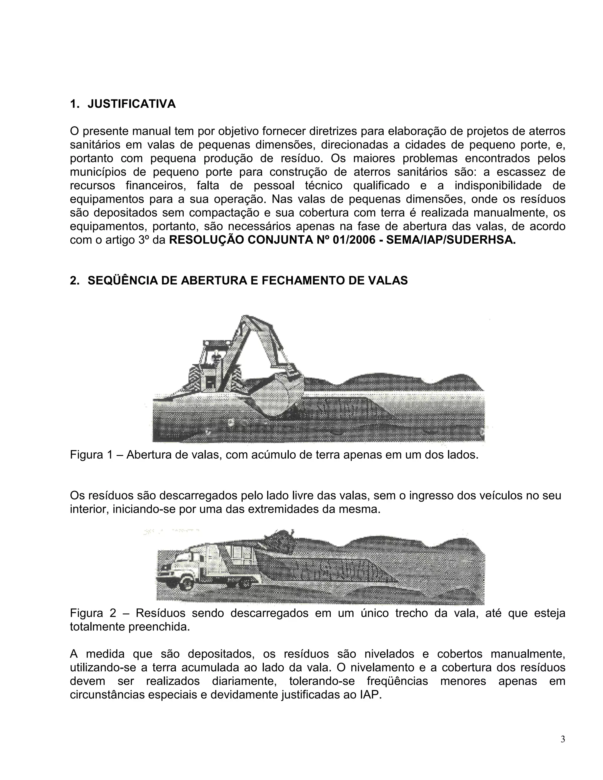 Manual para implantação de aterros sanitários em valas de pequenas ...
