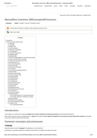 Manual doc common ob_concepts&processes - openbravo | PDF | Desktop ...