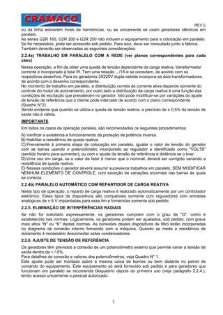Manual do gerador cramaco | PDF