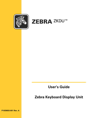 KDU Zebra - Manual do Dispositivo | PDF