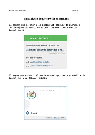 Manual DokuWiki Víctor Latorre Gómez | PDF
