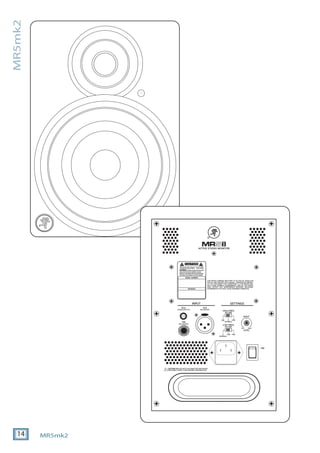 Manual do Monitor de Referência Mackie MR5 MK2 (PORTUGUÊS) | PDF
