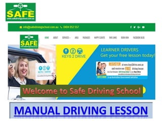 Manual driving lesson | PPT
