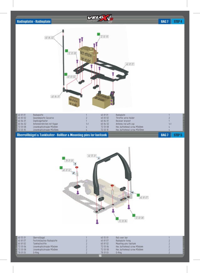 Manuale Team Shepherd Velox V10 | PDF