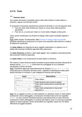 Manuale geogebra | PDF