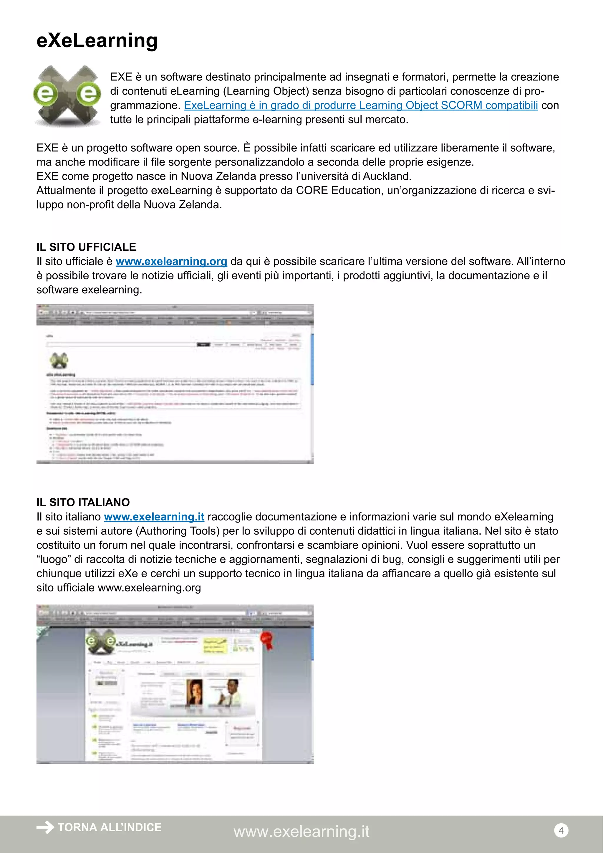 Manuale introduttivo eXelearning | PDF