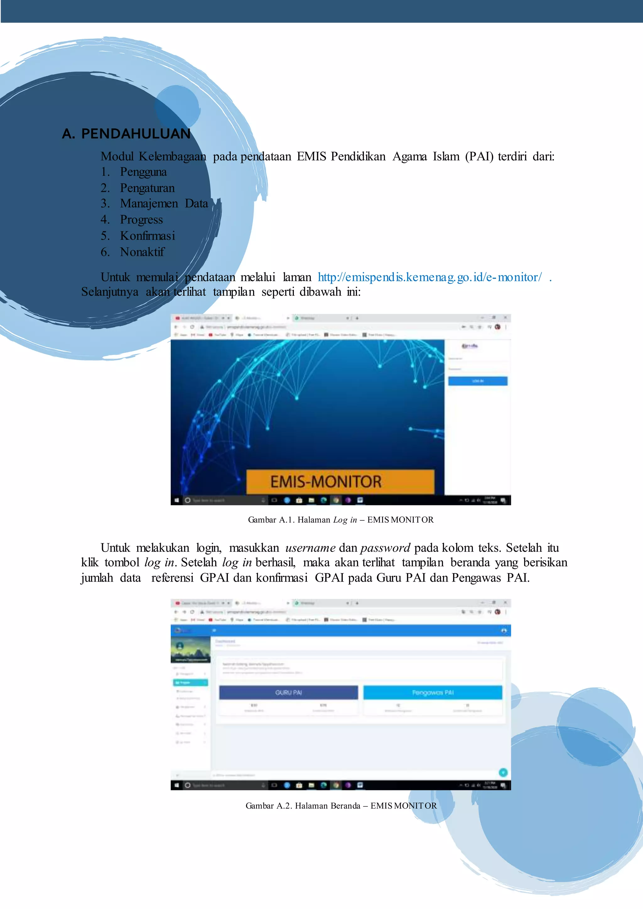Manual EMIS Monitor PAI 2020-2021 | DOCX