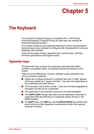 Toshiba Laptop Keyboard Layout Diagram