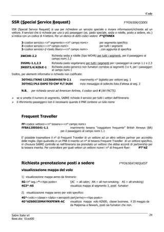 Manuale Sabre base | PDF