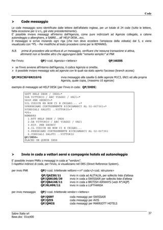 Manuale Sabre base | PDF