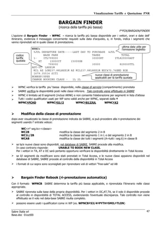 Manuale Sabre base | PDF
