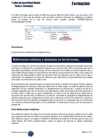 Manual Excel medio - Formulas | PDF