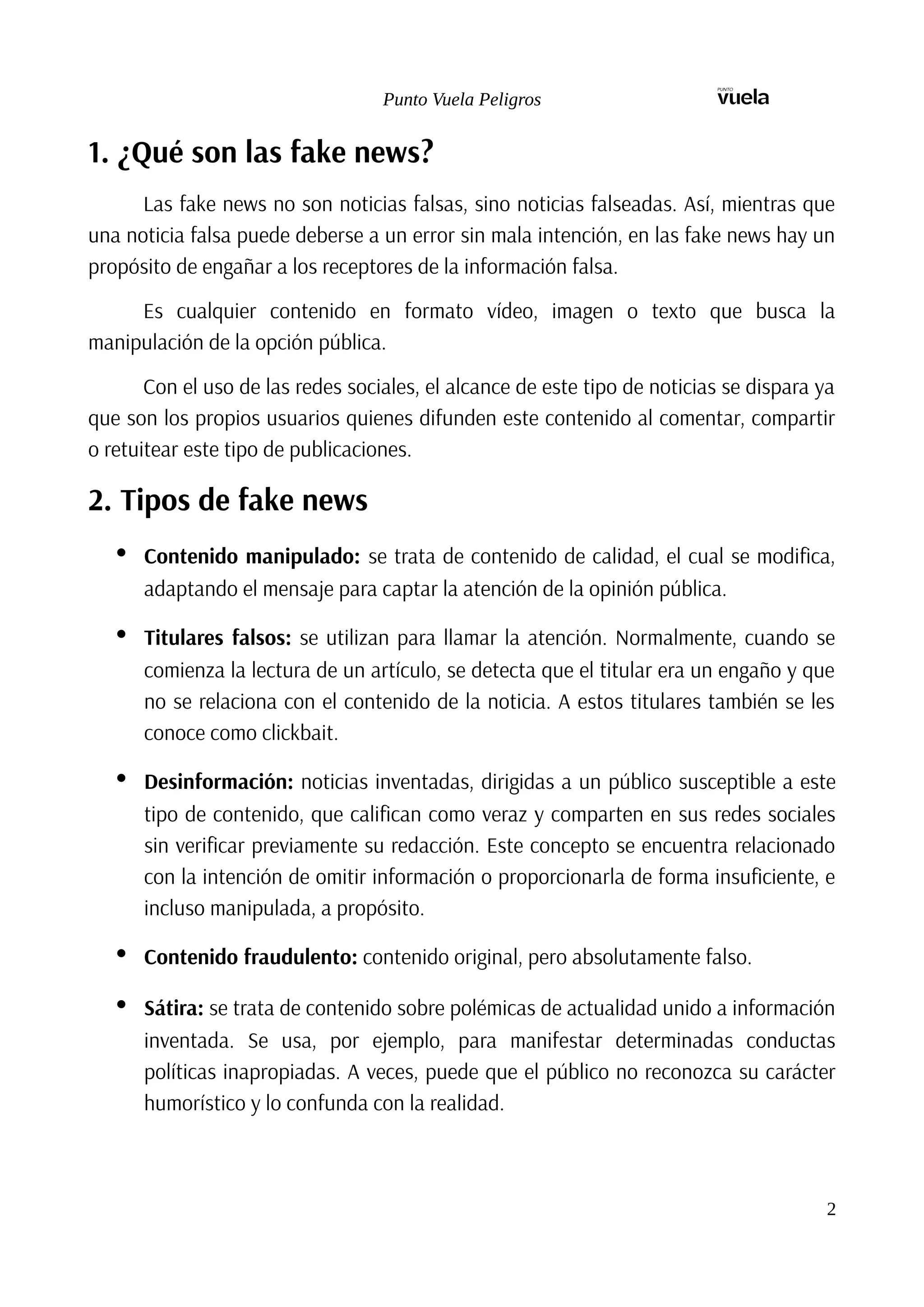 Manual sobre las Fake News para alumnos (2024) | PDF