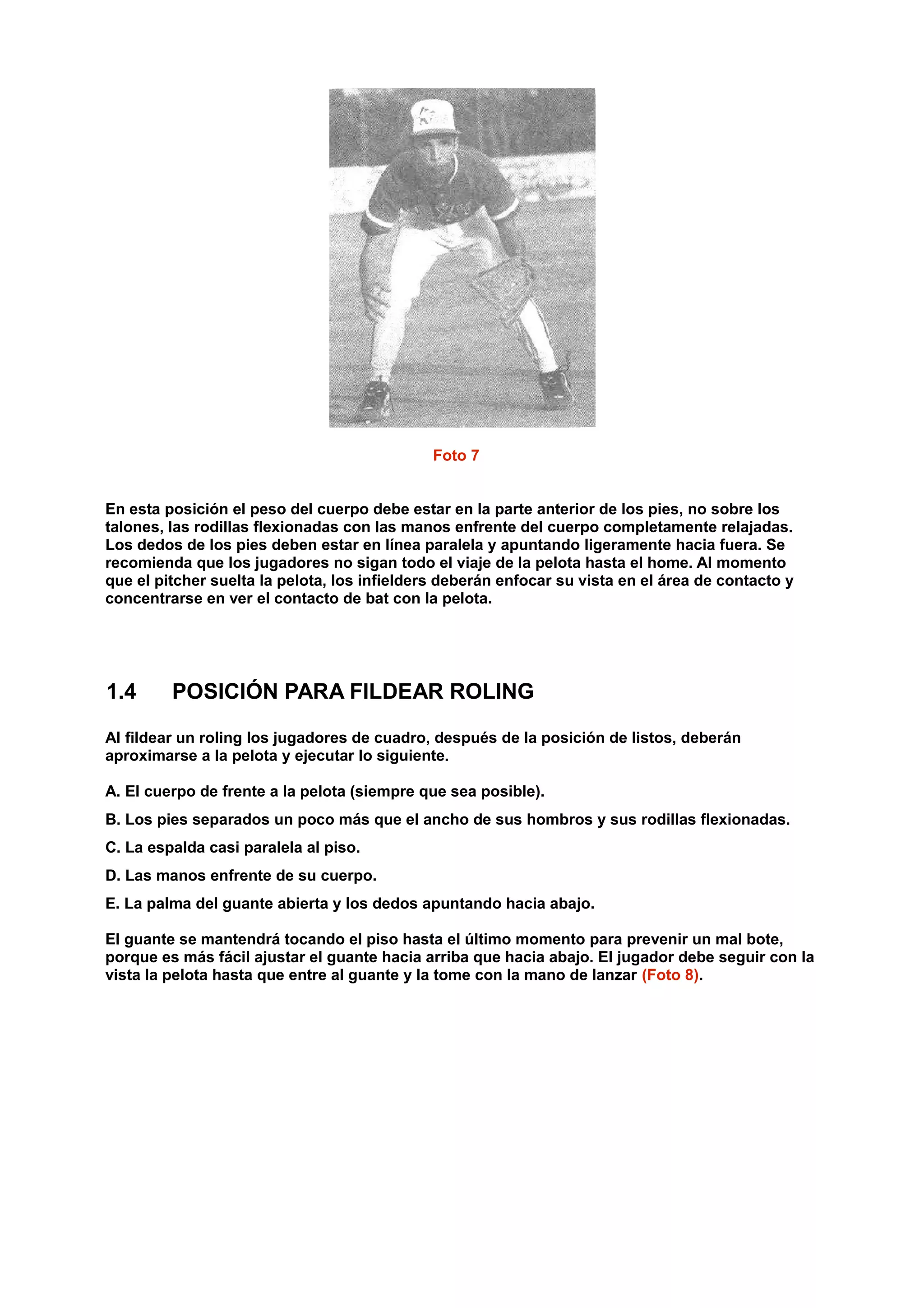 Manual fildeo en cuadro club baseball & softball los osos 2011-2012 | PDF