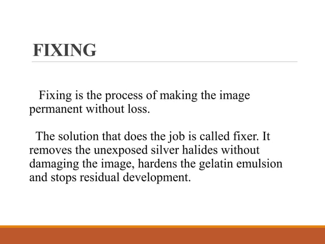 Manual Film Processing.pptx | Photo Editing Software | Computer Software and Applications