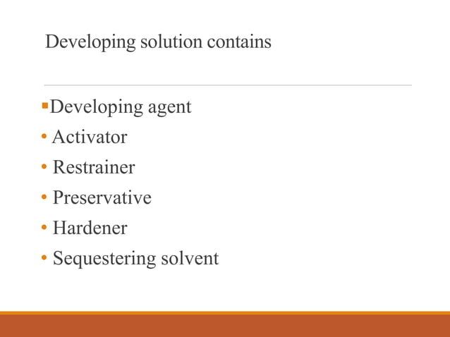 Manual Film Processing.pptx | Photo Editing Software | Computer Software and Applications